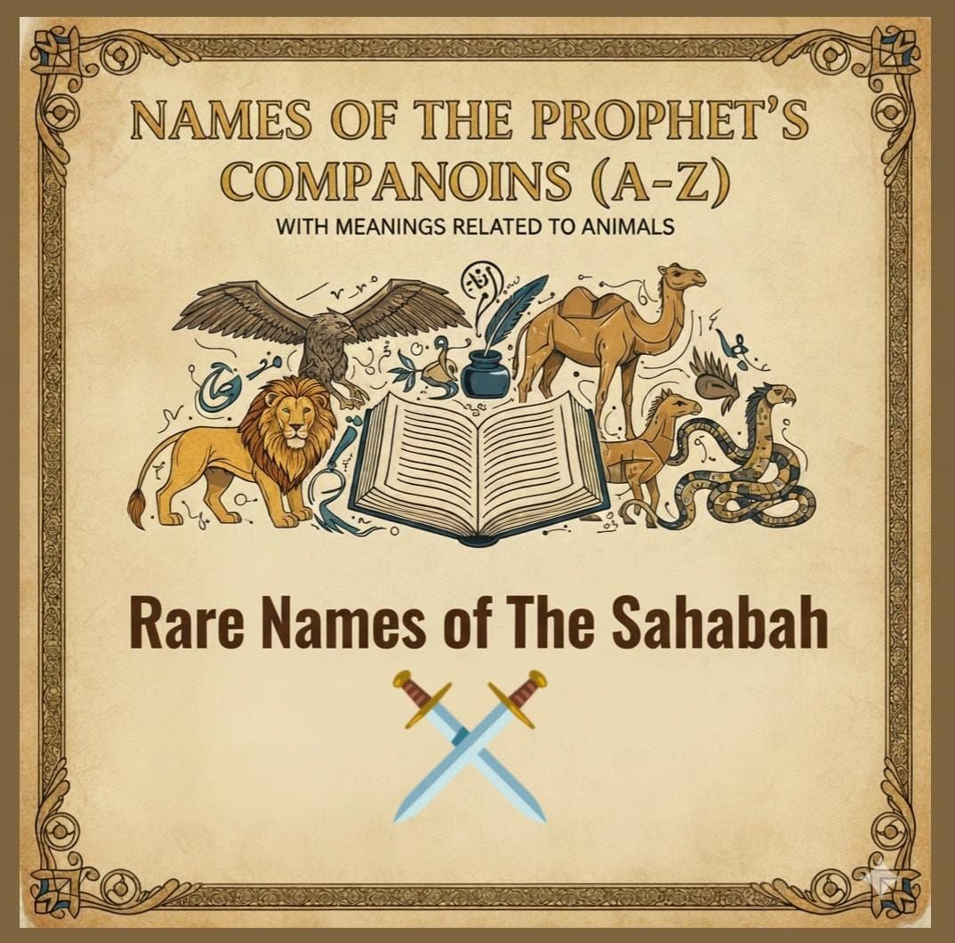 Names of the Prophet’s Companions (A-Z) with Meanings Related to ...